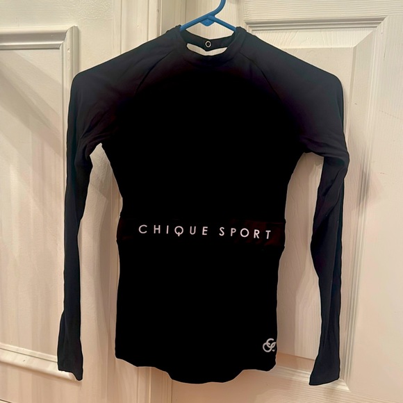 chique sport | Tops | Chique Sport Female Figure Skatingathletic Top ...